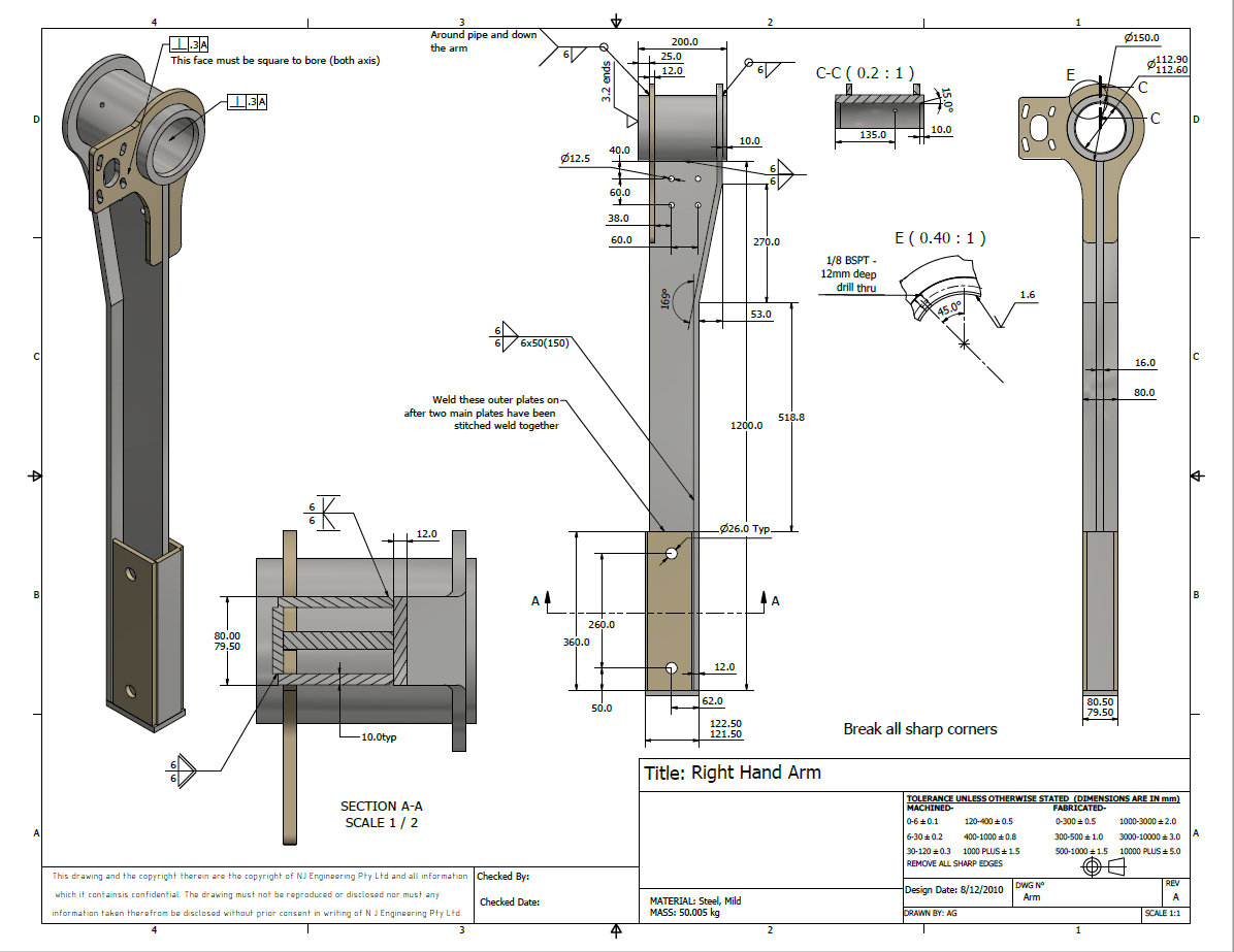 Fabrication Drawings | ProtoFab Engineering Australia